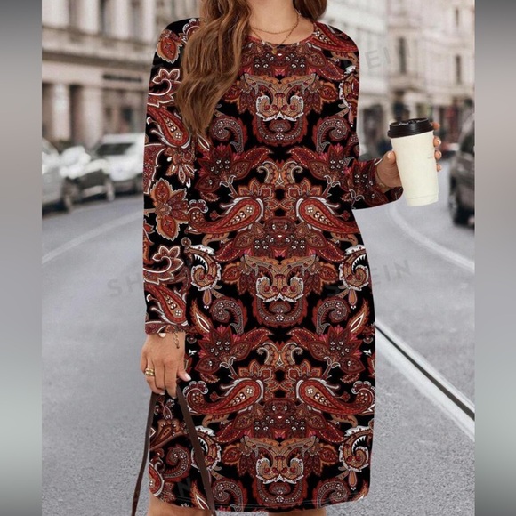 Emery Rose | Dresses | Nwt Emery Rose Paisley Long Sleeve Dress | Poshmark